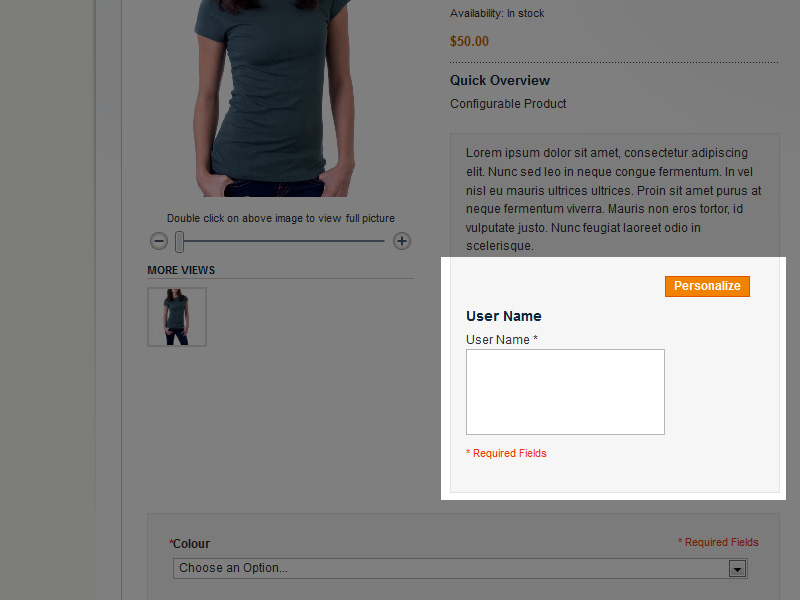 Product Personalization Tutorial - Textarea Form Element